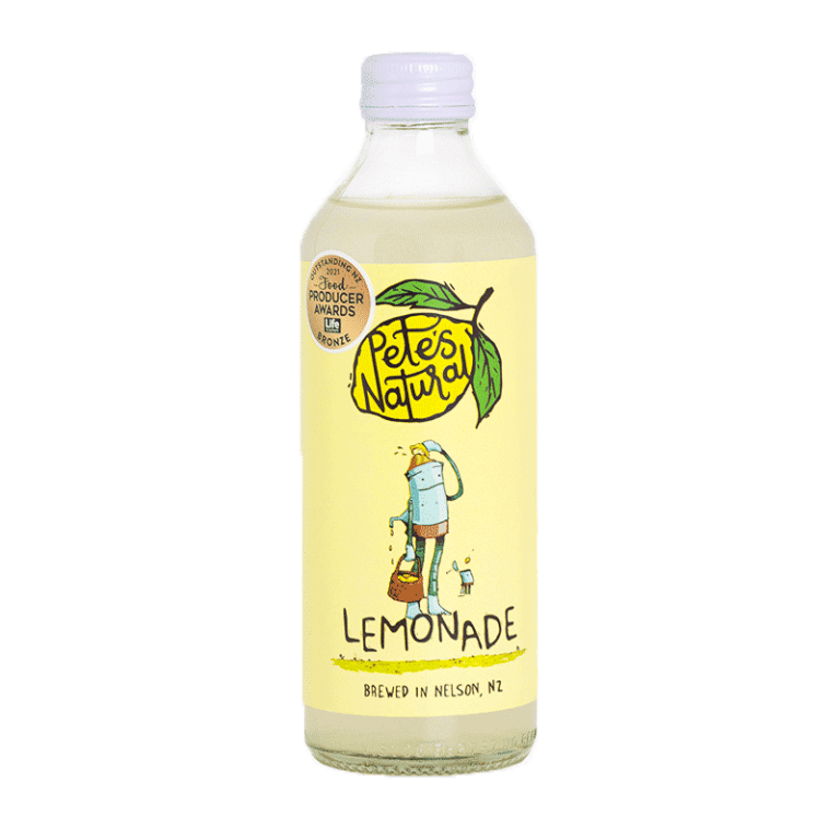 Pete's Natural Lemonade – NZ Grown, Low-Sugar, 100% Natural
