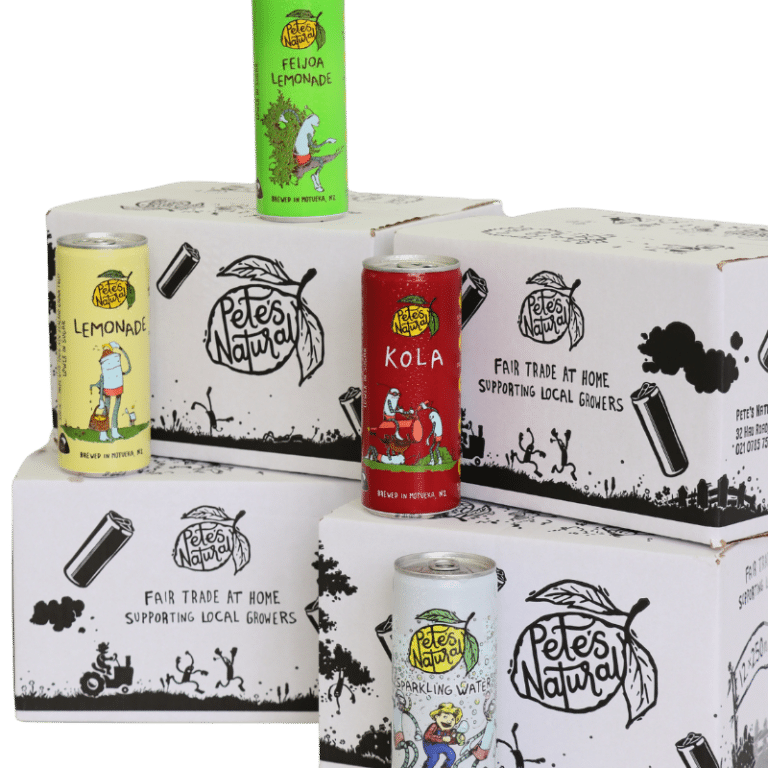 Shop All-Natural, Low-Sugar Sodas Made in NZ Pete's Natural