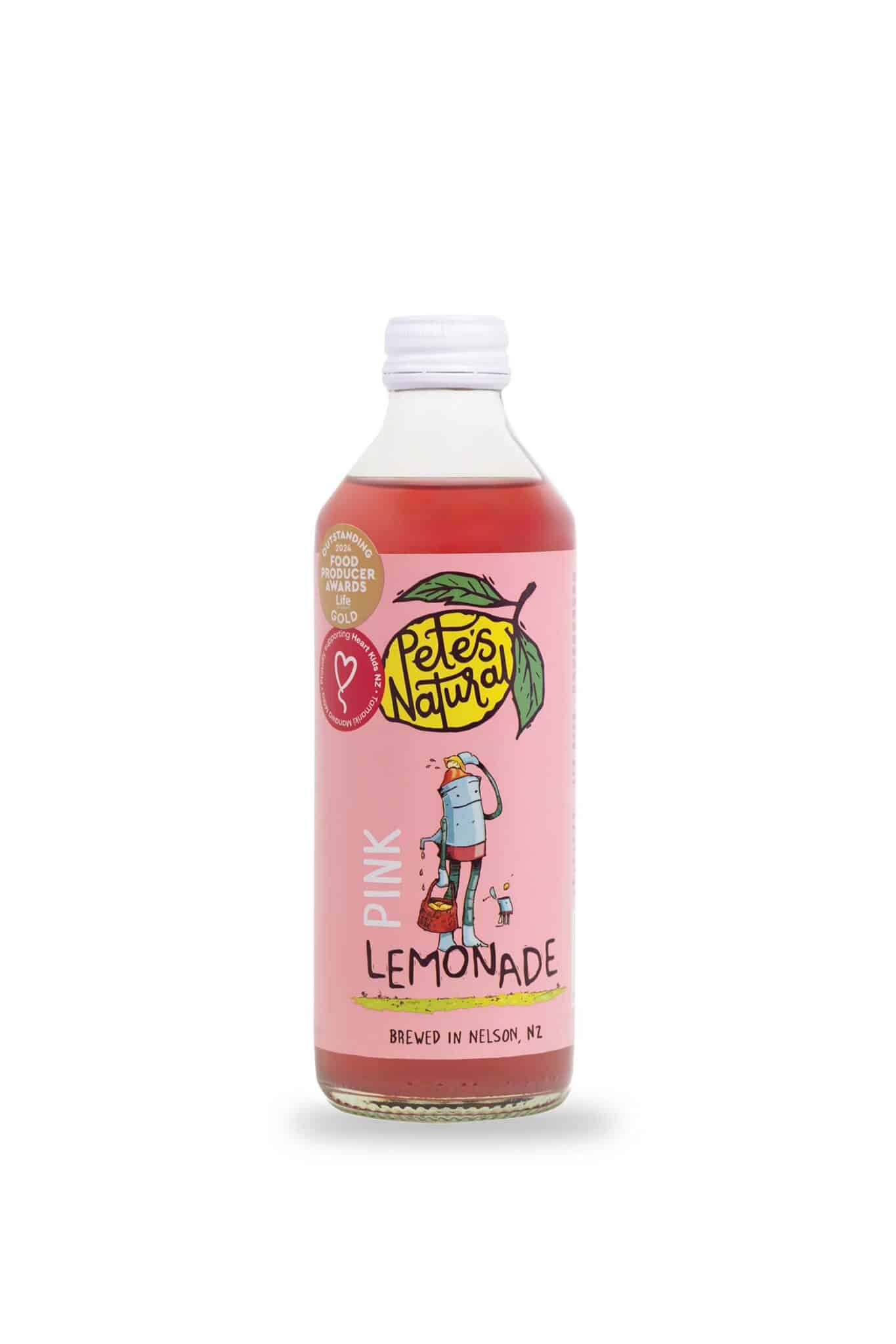 Pink Lemonade Drink - 15 Bottles ⋆ Pete's Natural Pink