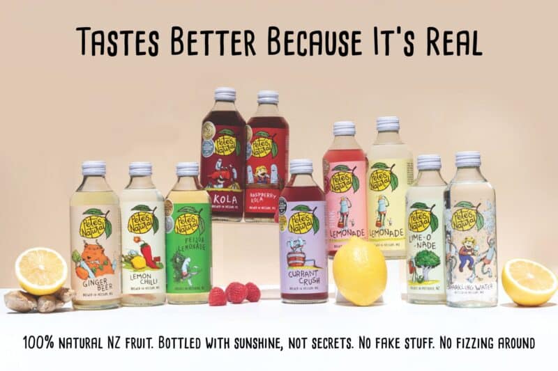 Pete's Natural: natural Sodas with Locally Sourced Fruits in New Zealand